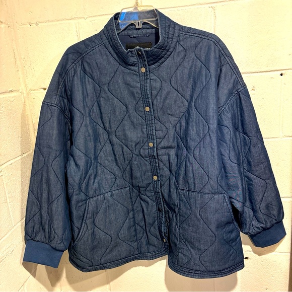 fleet street | Jackets & Coats | Fleet Street Womens Blue Quilted ...